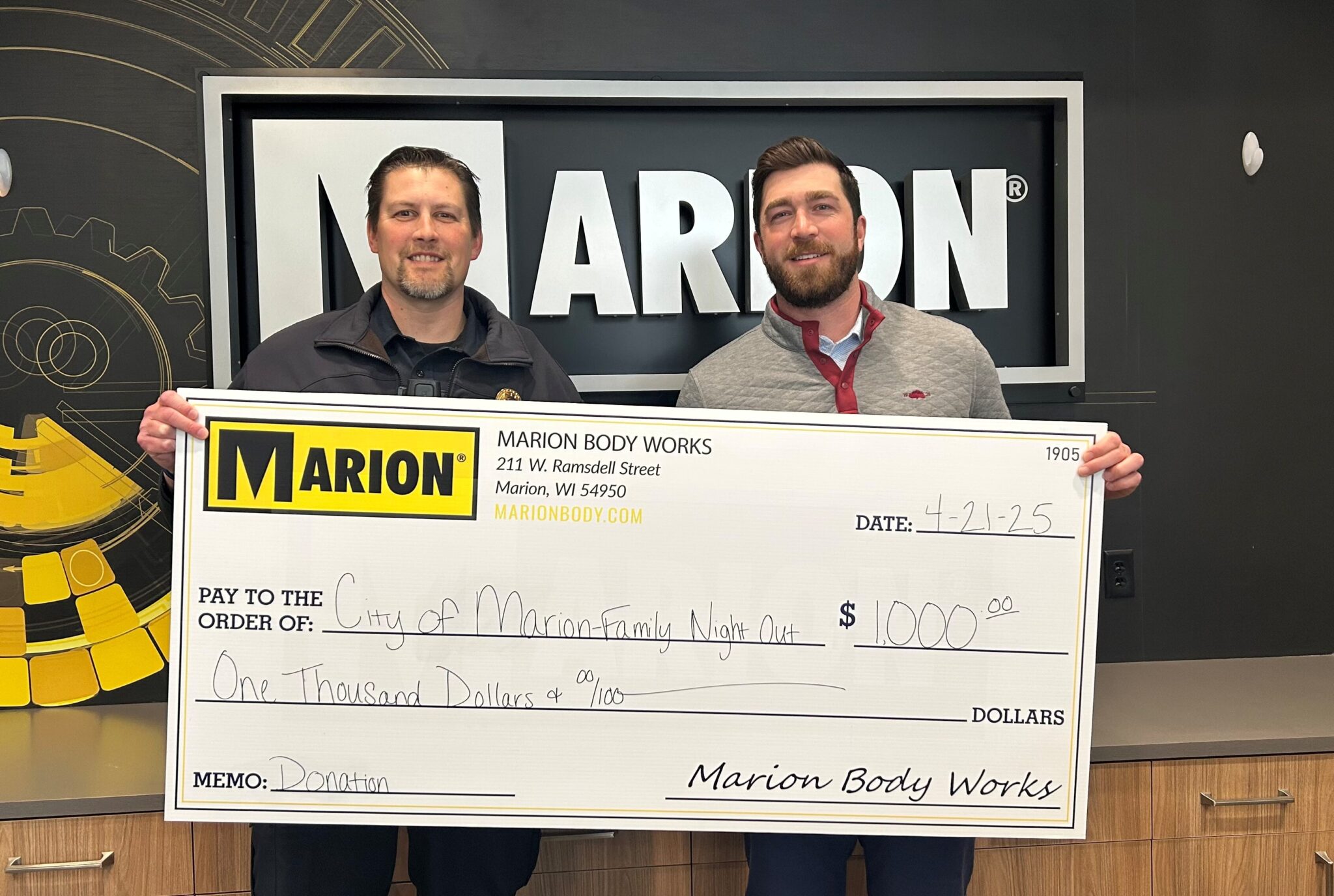 Marion Body Works Supports City of Marion’s Family Night Out | Marion ...